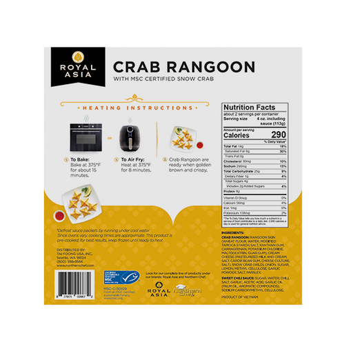 Royal Asia | Frozen Crab Rangoon | Flavorful Crab Rangoon